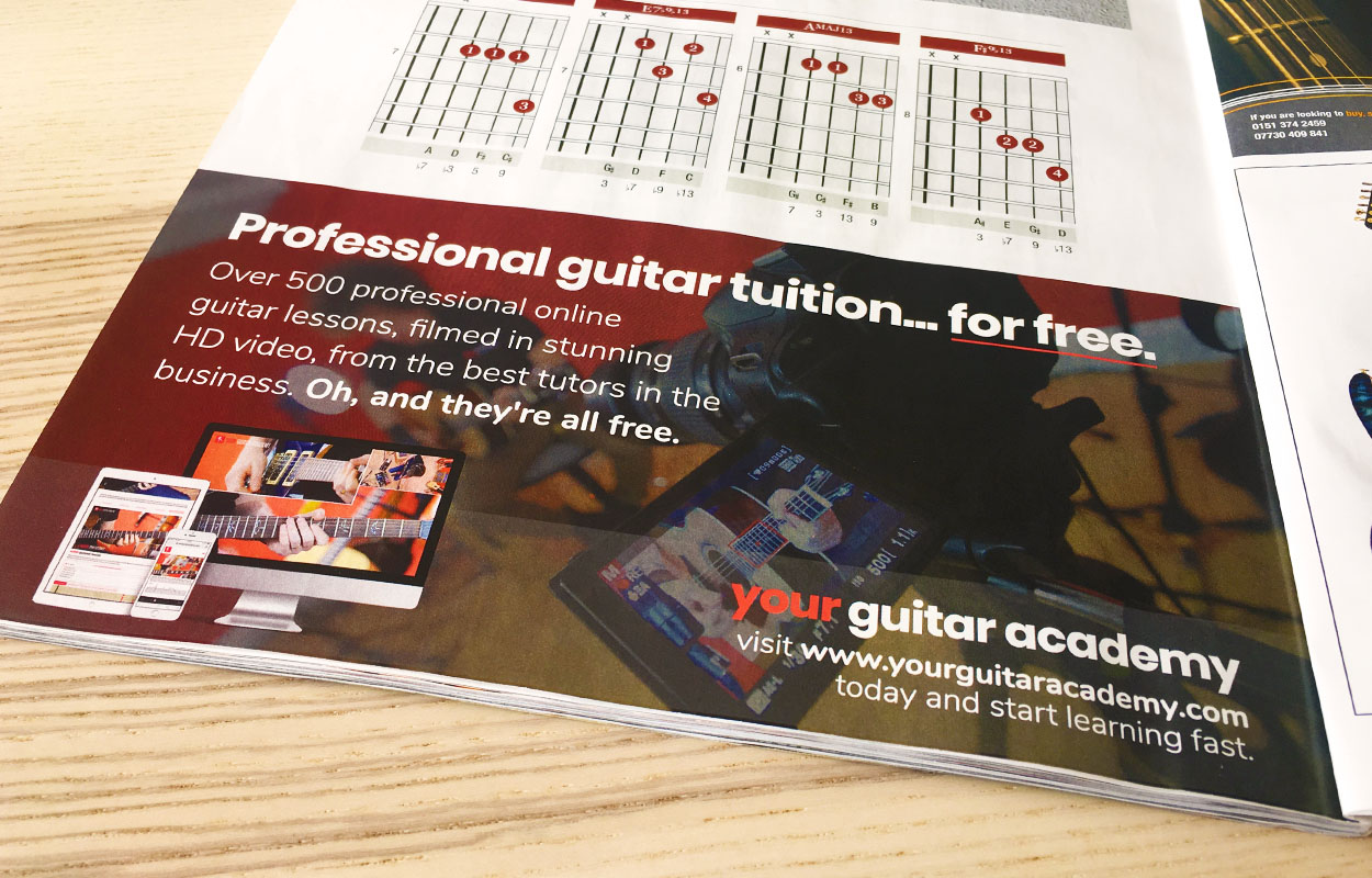 Our First Guitar Magazine Ad!